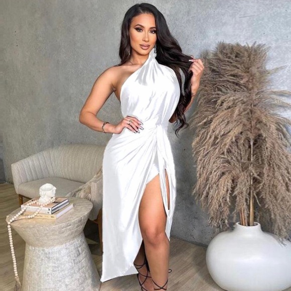 Dresses | Backless Sleeveless Slit Dress | Poshmark